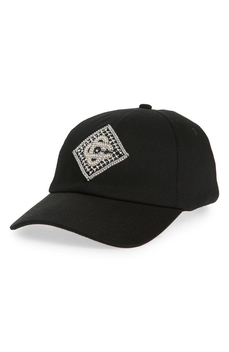 Casablanca Faux Pearl & Crystal Baseball Cap | Nordstrom