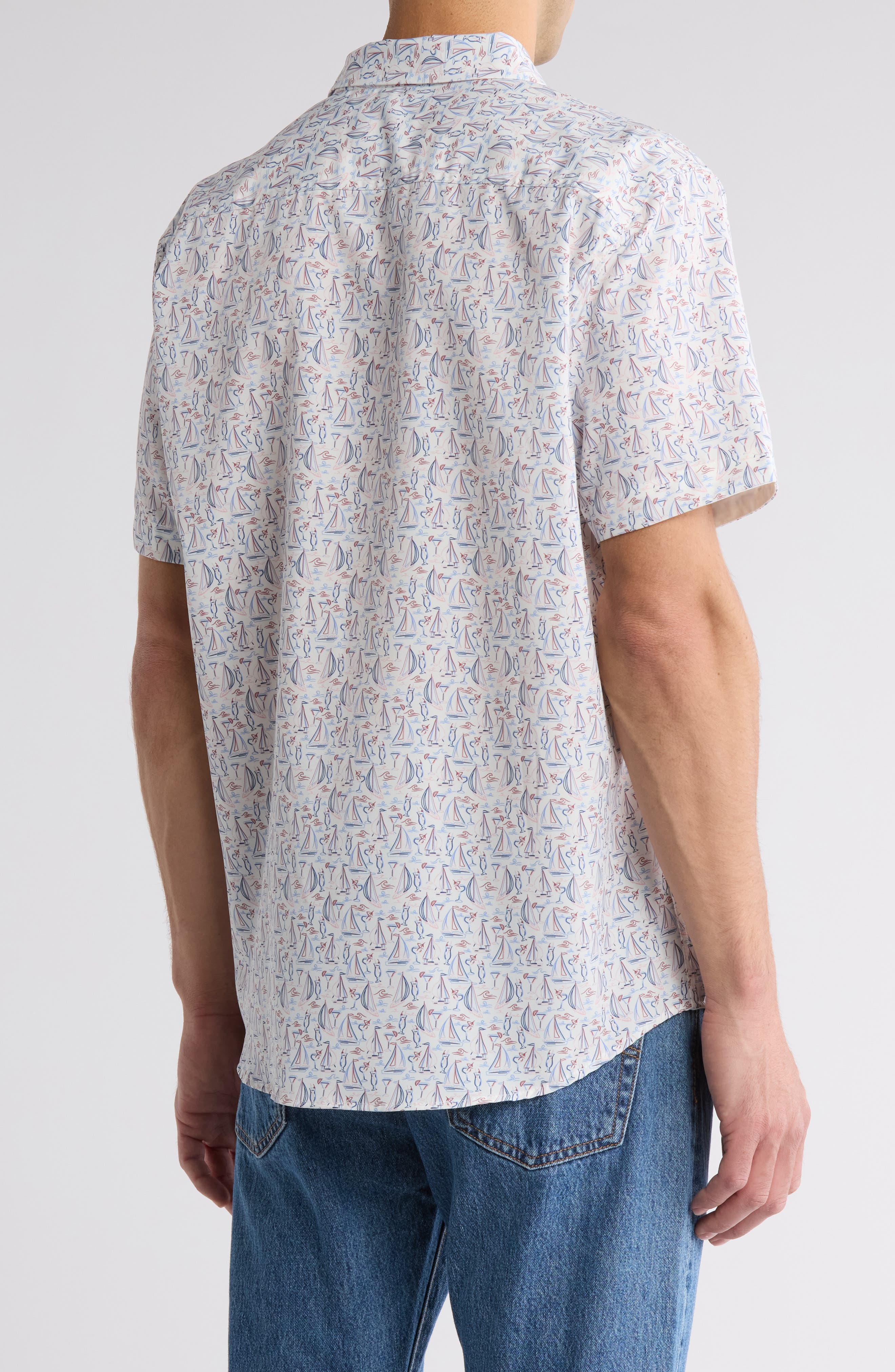 FLAG AND ANTHEM Webster Short Sleeve Button-Up Shirt | Nordstromrack