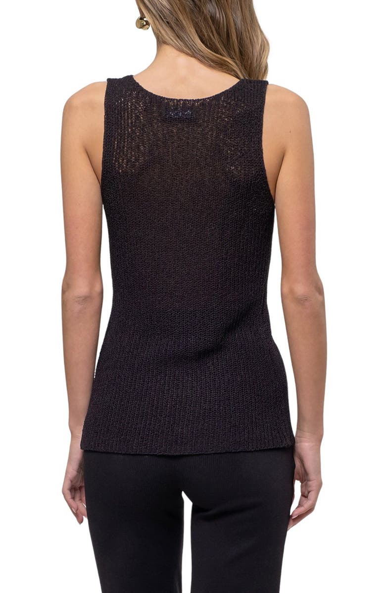 Blu Pepper V-Neck Longline Knit Tank Sweater | Nordstromrack