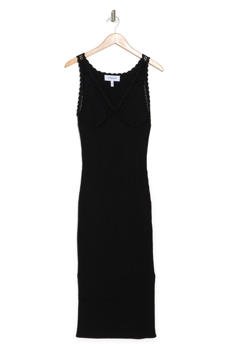 Derek Lam 10 Crosby Valencia Crochet Lace Trim Midi Sweater Dress ...