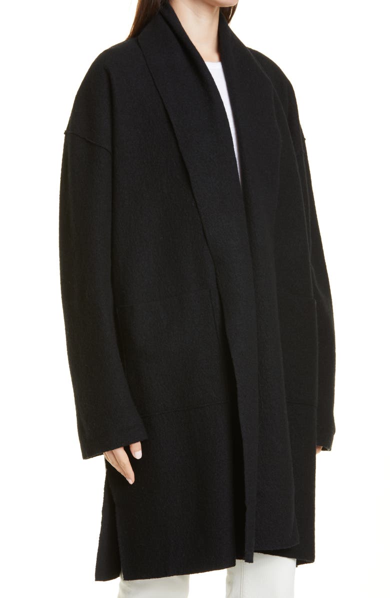 Eileen Fisher Open Front Boiled Wool Jacket | Nordstromrack
