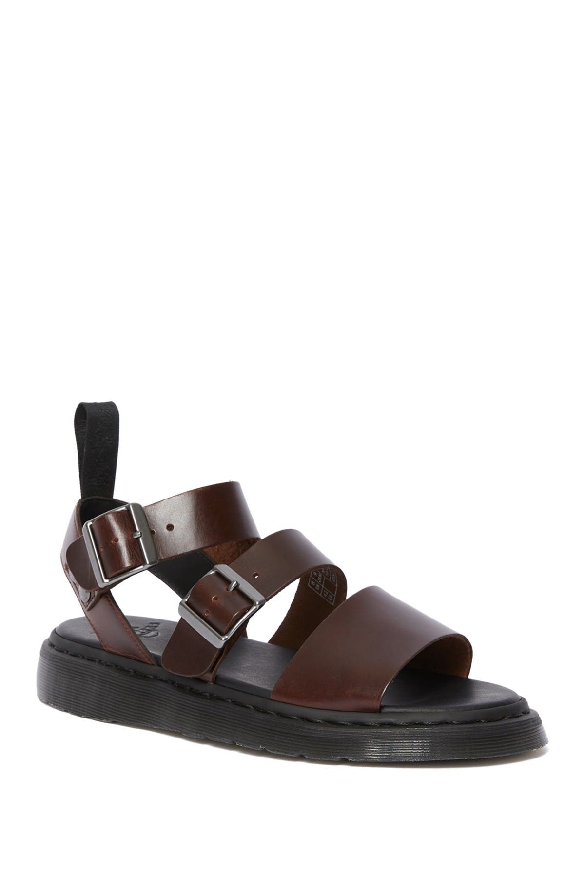 Gryphon Leather Buckle Strap Sandal (Men) | Nordstromrack