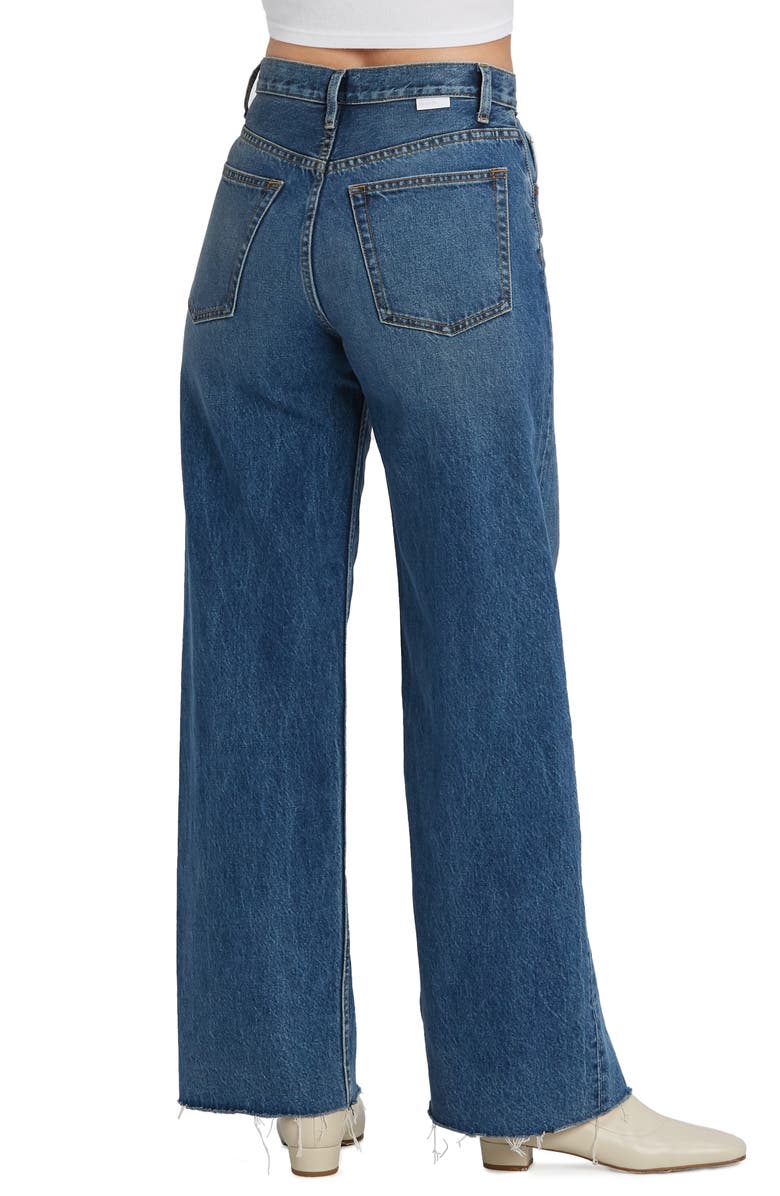 Boyish Jeans The Charley High Waist Raw Hem Wide Leg Jeans | Nordstrom
