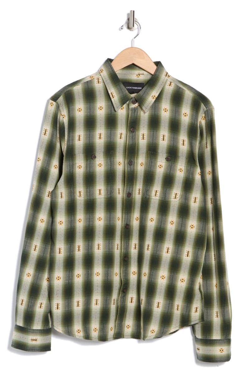 Lucky Brand Plaid Dobby Mason Button-Up Shirt | Nordstromrack