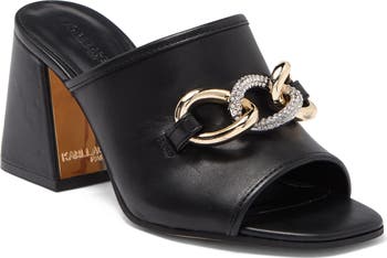 KARL LAGERFELD PARIS Shayla Chain Peep-Toe Heel (Women) | Nordstromrack