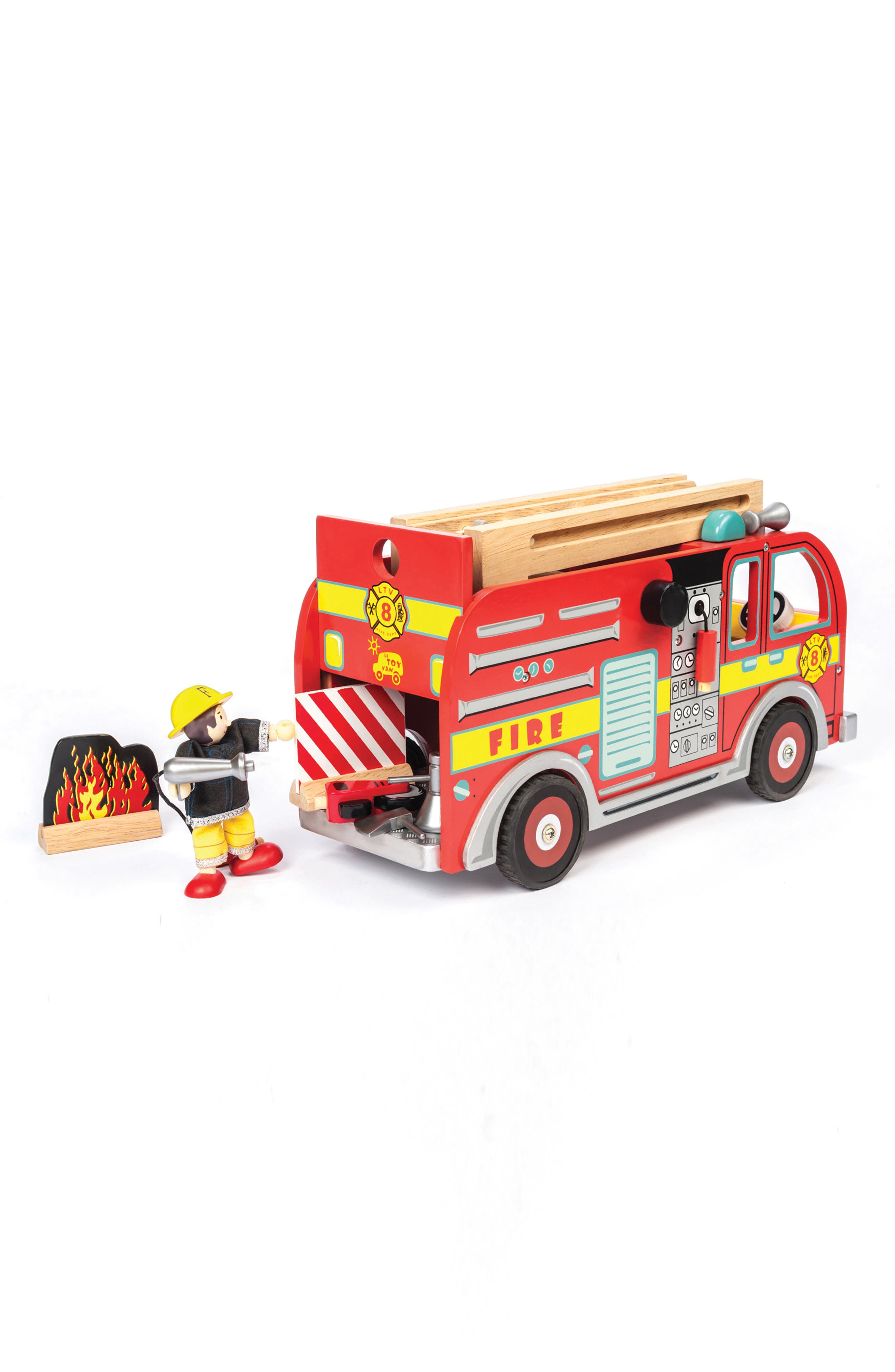 Le Toy Van Wood Fire Engine Set | Nordstrom