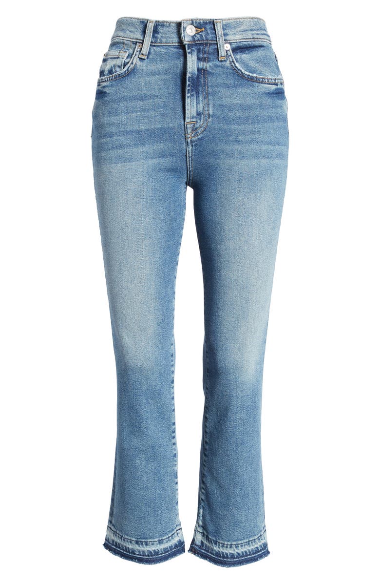 7 For All Mankind High Waist Released Hem Slim Kick Flare Jeans ...