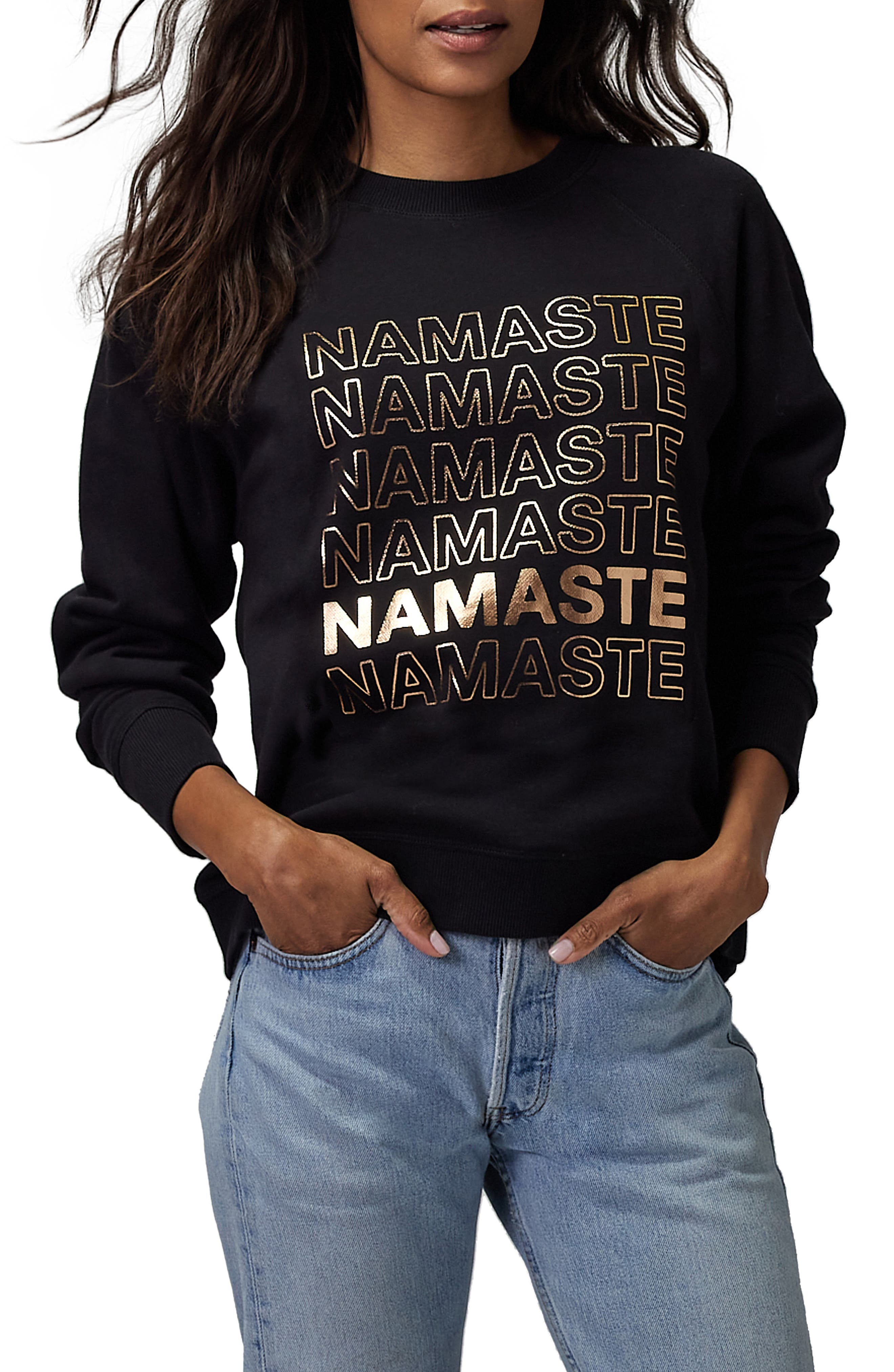 Spiritual Gangster Bridget Namaste Raglan Sleeve Sweatshirt | Nordstromrack