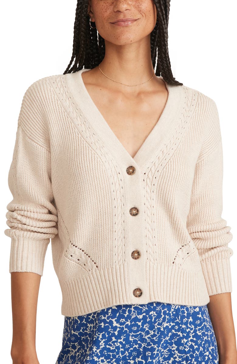 Marine Layer Robin Pointelle Crop Cardigan | Nordstromrack