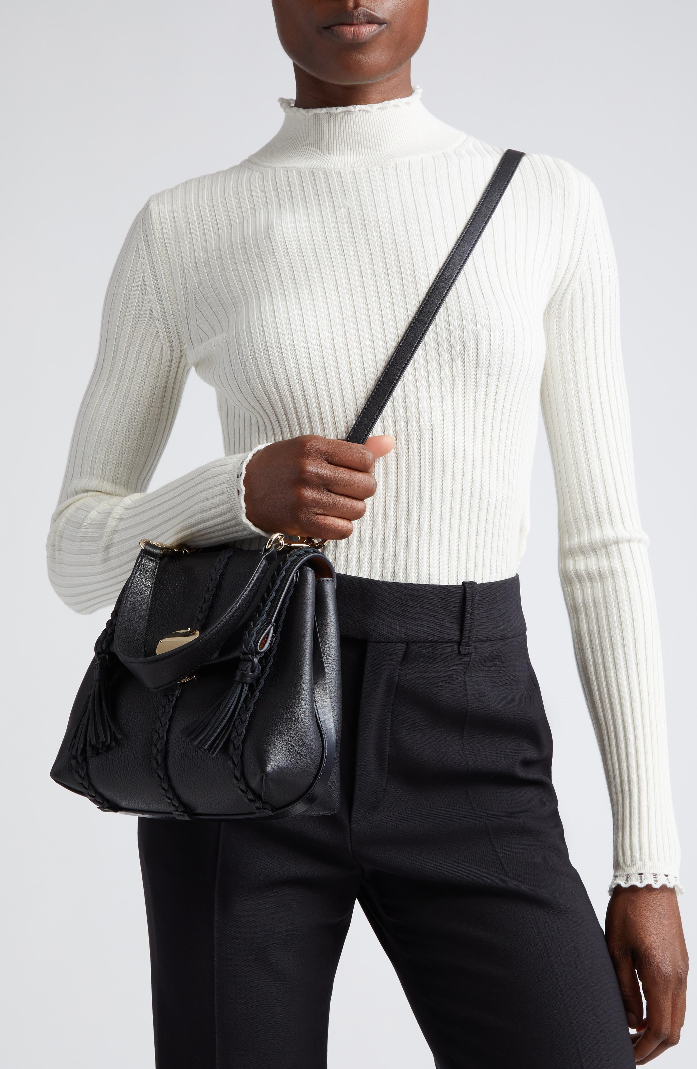 Chloé Small Penelope Leather Crossbody Satchel | Nordstromrack