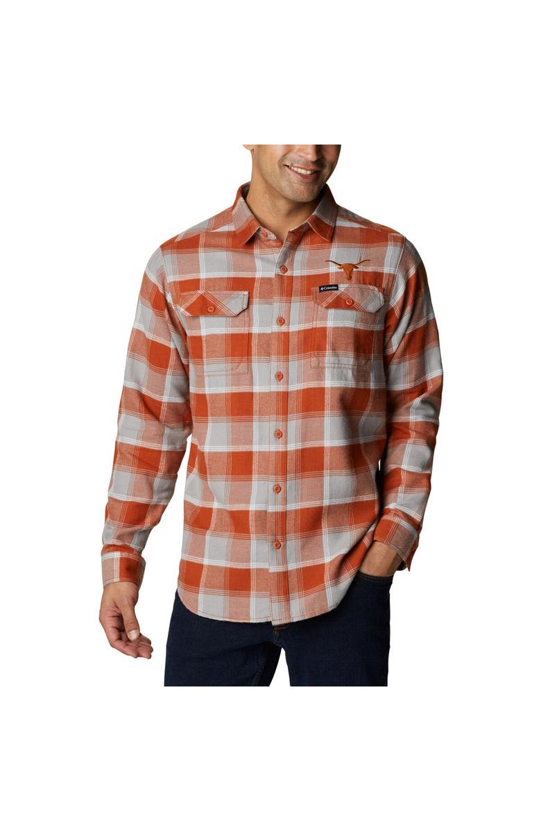 Columbia Men's Columbia Texas Orange Texas Longhorns Flare Gun Flannel ...