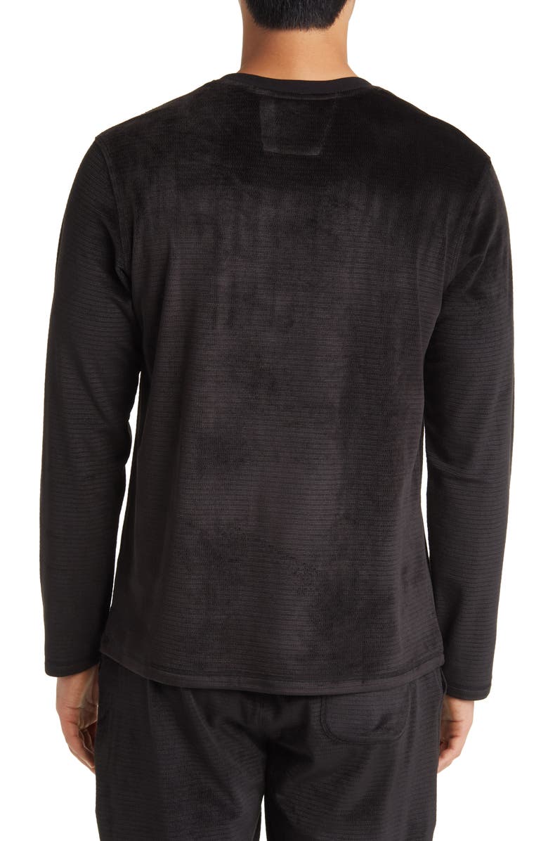 Daniel Buchler Chainlink Velour Long Sleeve Pajama T-Shirt | Nordstrom
