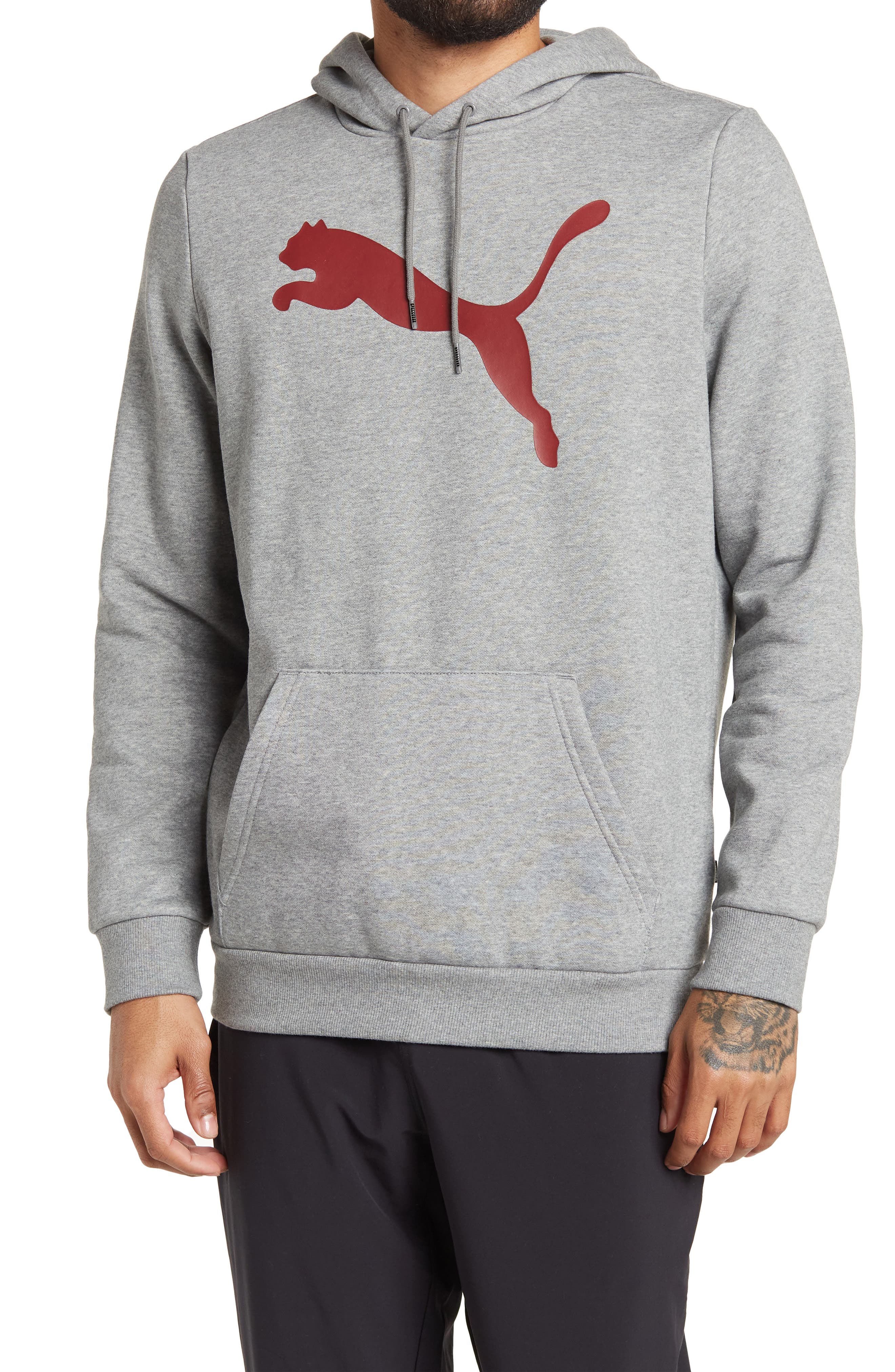 PUMA Big Cat Logo Pullover Fleece Hoodie | Nordstromrack