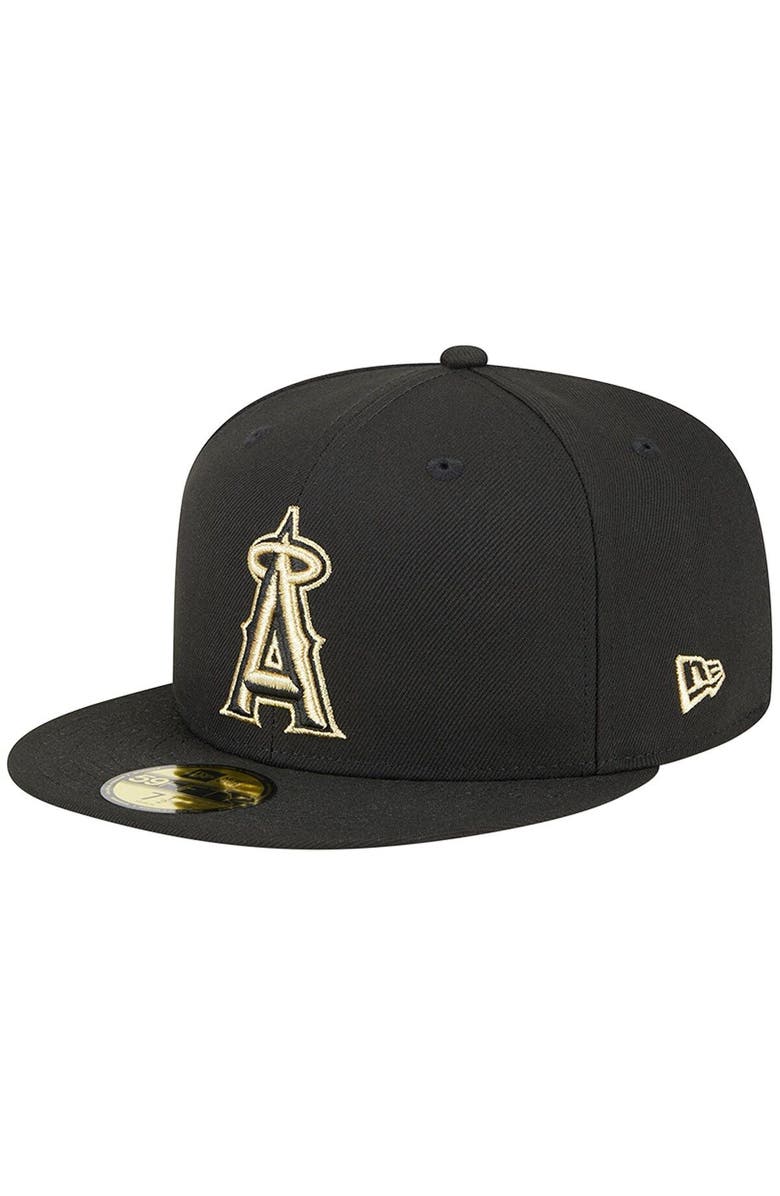 New Era Men's New Era Black Los Angeles Angels 2023 59FIFTY Day 59FIFTY ...