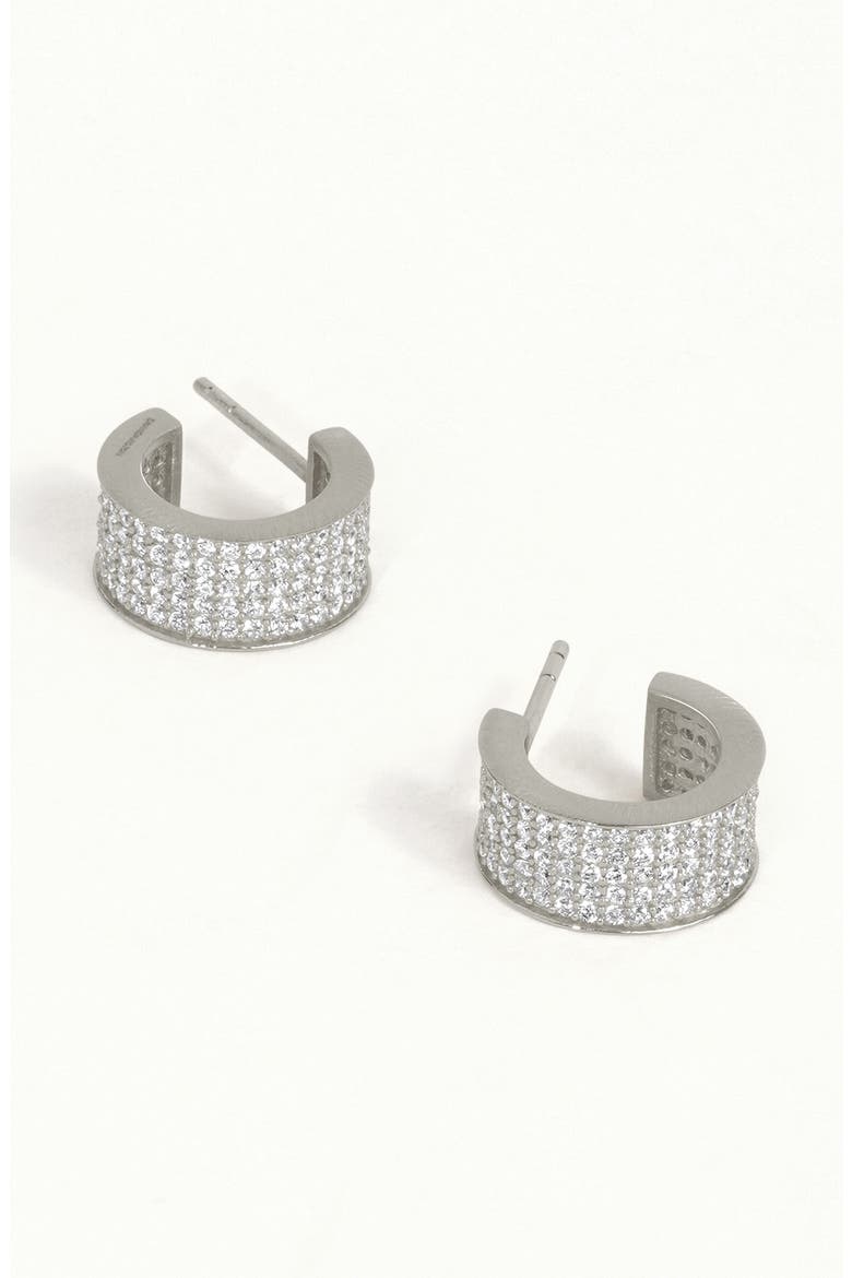 Petit Pavé Thick Huggie Hoop Earrings (Women) | Nordstrom