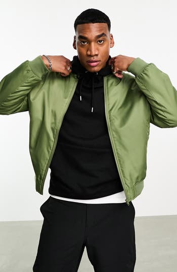 ASOS DESIGN Oversize Convertible Bomber Jacket | Nordstrom