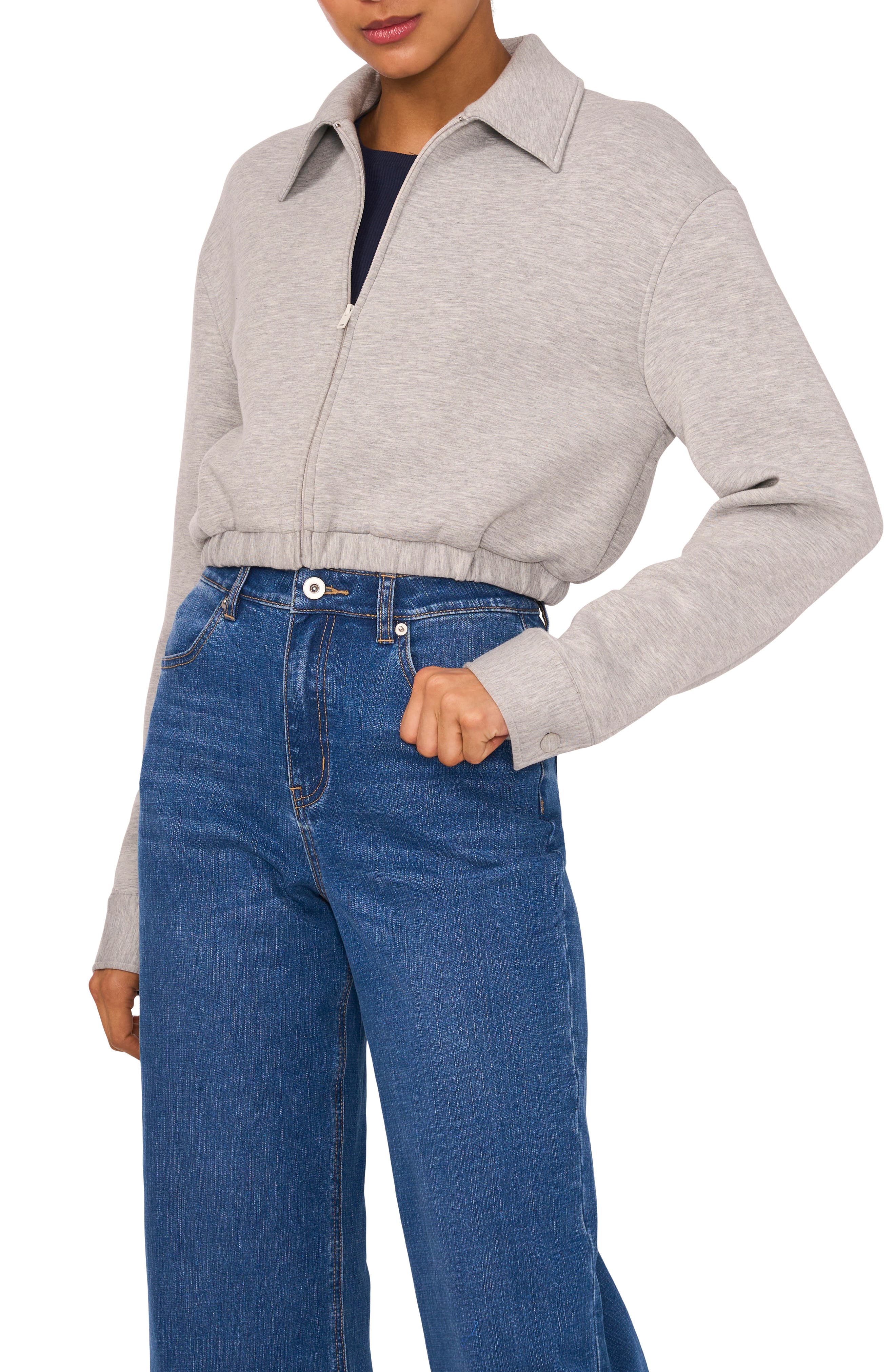 1.STATE Front Zip Crop Jacket | Nordstromrack