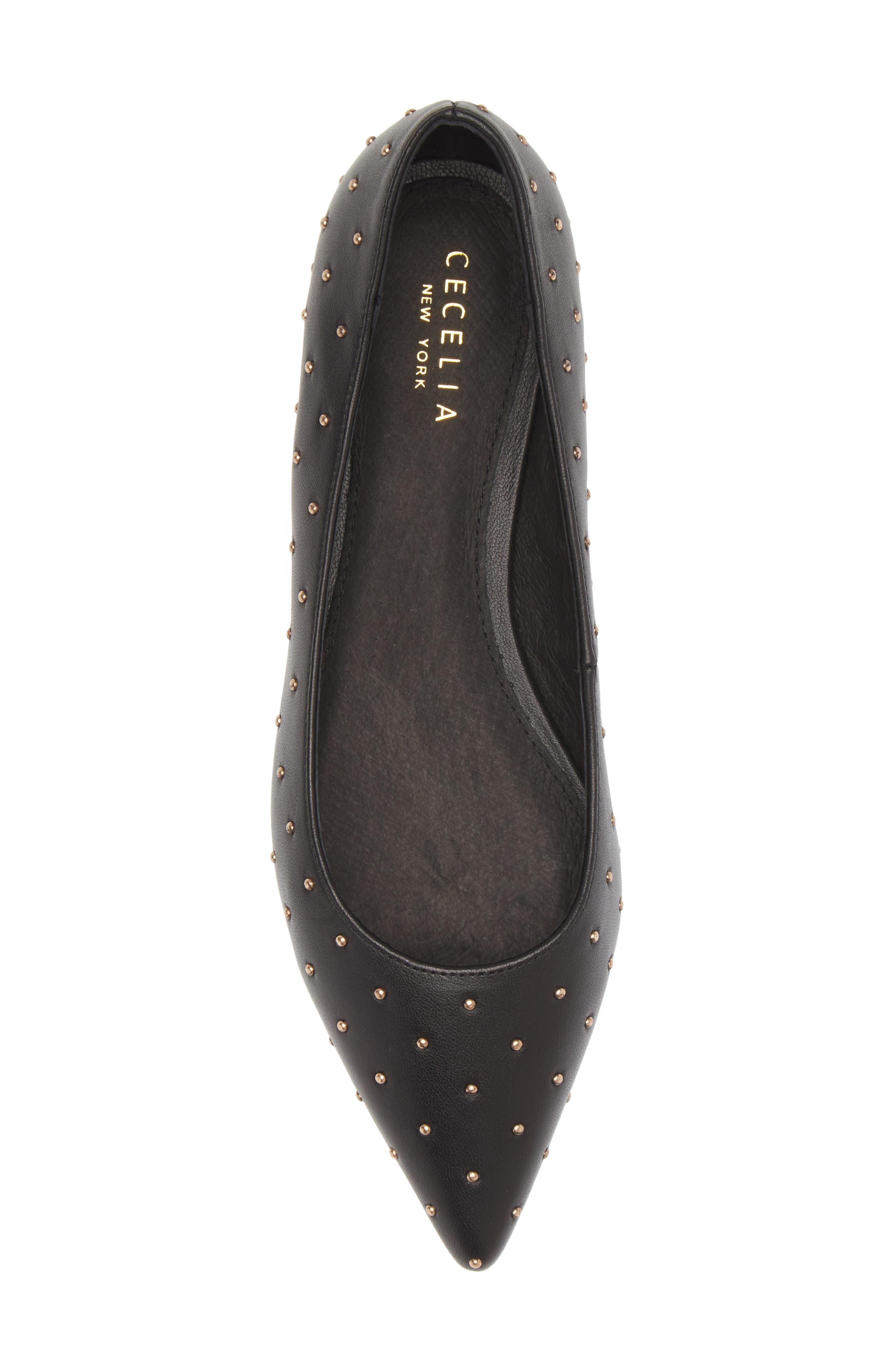 Cecelia New York Brie Stud Pointed Toe Flat (Women) | Nordstrom