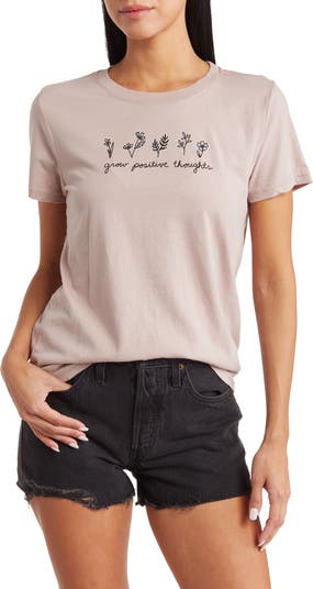 Thread & Supply Positive Thoughts Organic Cotton Graphic T-Shirt ...