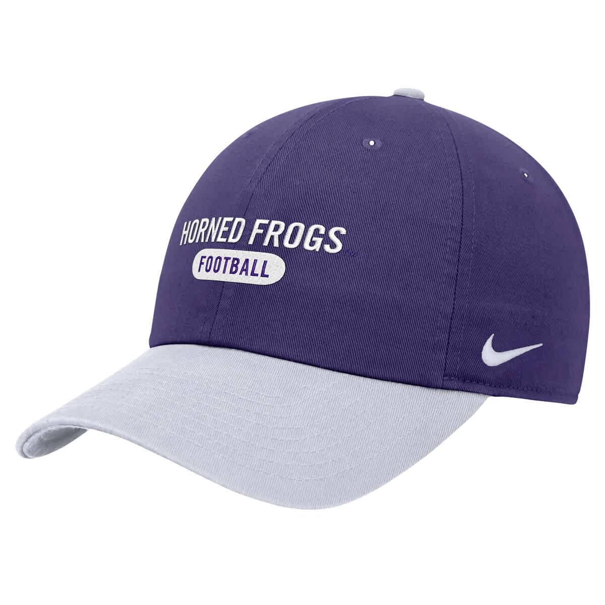 Nike Men's Nike Purple TCU Horned Frogs Colorblock Club Adjustable Hat ...