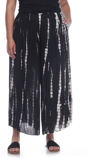 BOHO ME Tie Dye Print Cropped Wide Leg Pants | Nordstromrack