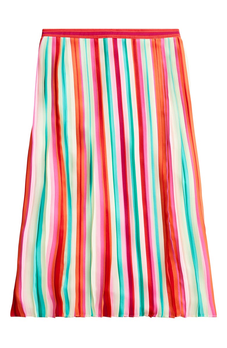 J.Crew Watermelon Stripe Pleat Skirt | Nordstromrack