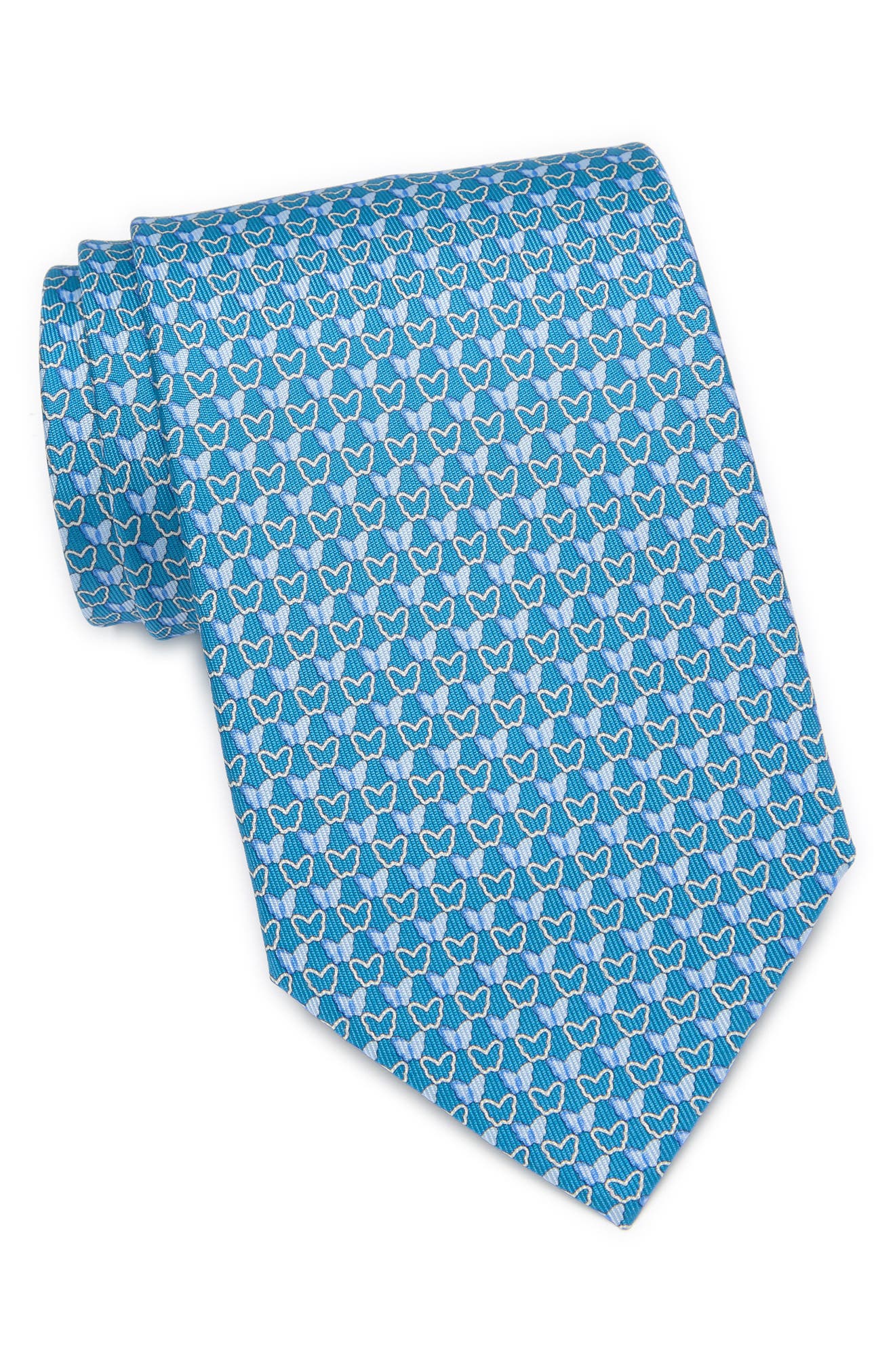 FERRAGAMO Butterfly Print Silk Tie | Nordstromrack