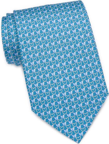 FERRAGAMO Butterfly Print Silk Tie | Nordstromrack
