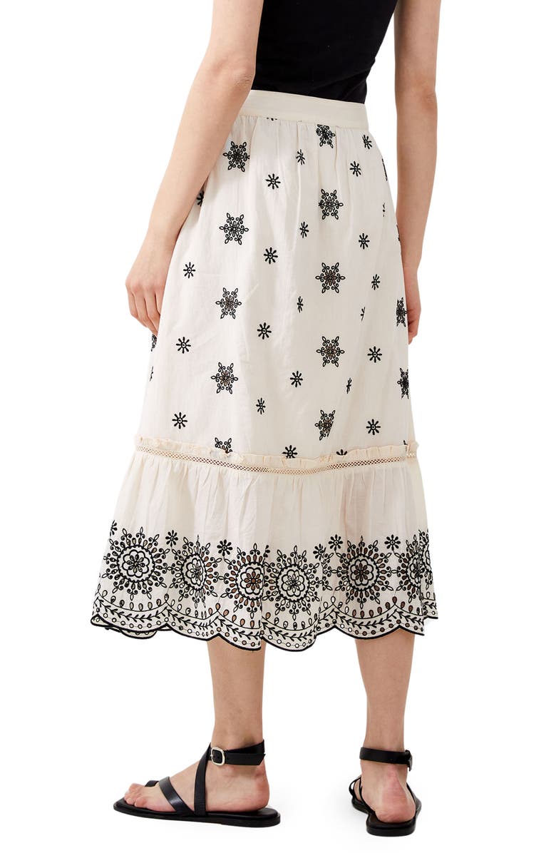 French Connection Felicity Eyelet Embroidered Cotton Skirt | Nordstrom