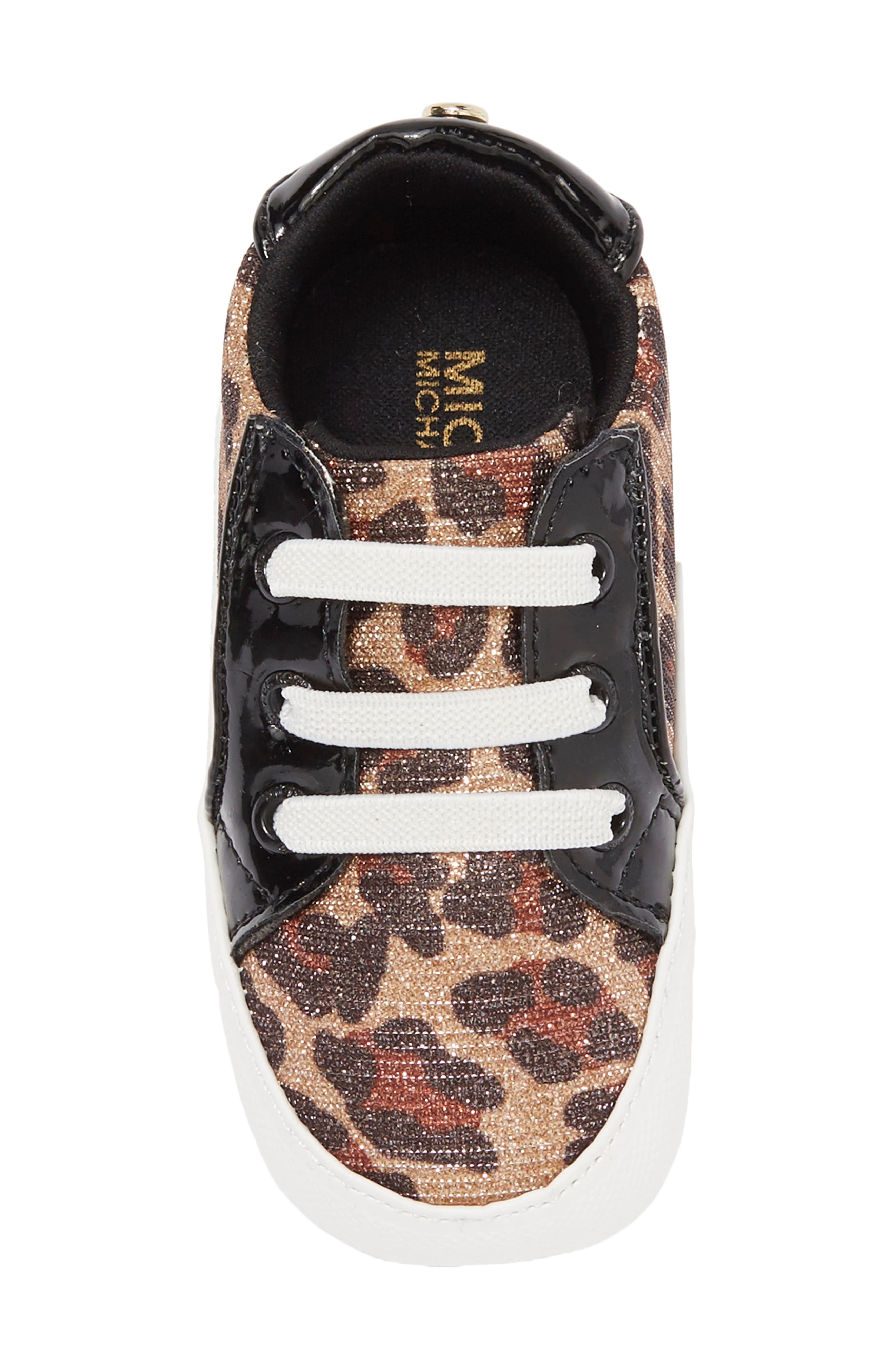 MICHAEL Michael Kors Kids' Leigh Leopard Glitter Low Top Sneaker ...