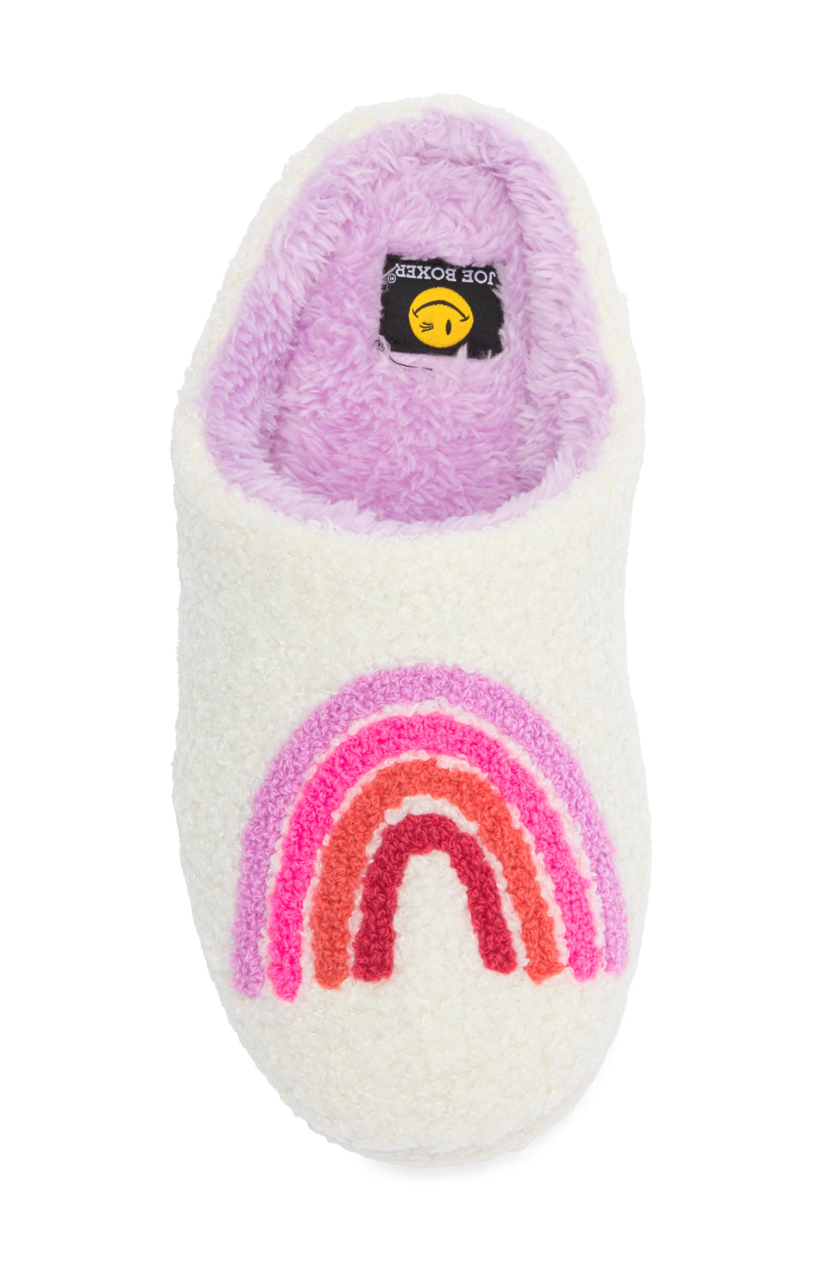 JOE BOXER Faux Shearling Rainbow Clog Slipper (Women) | Nordstromrack