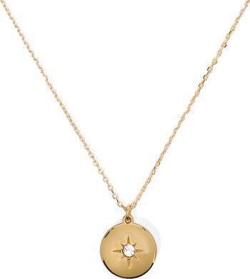clear honesty medallion necklace