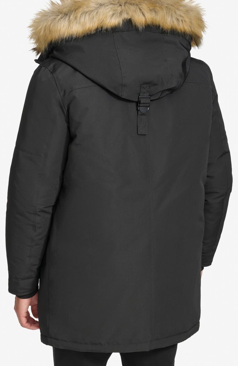 Calvin Klein Arctic Faille Water Resistant Parka with Removable Faux ...