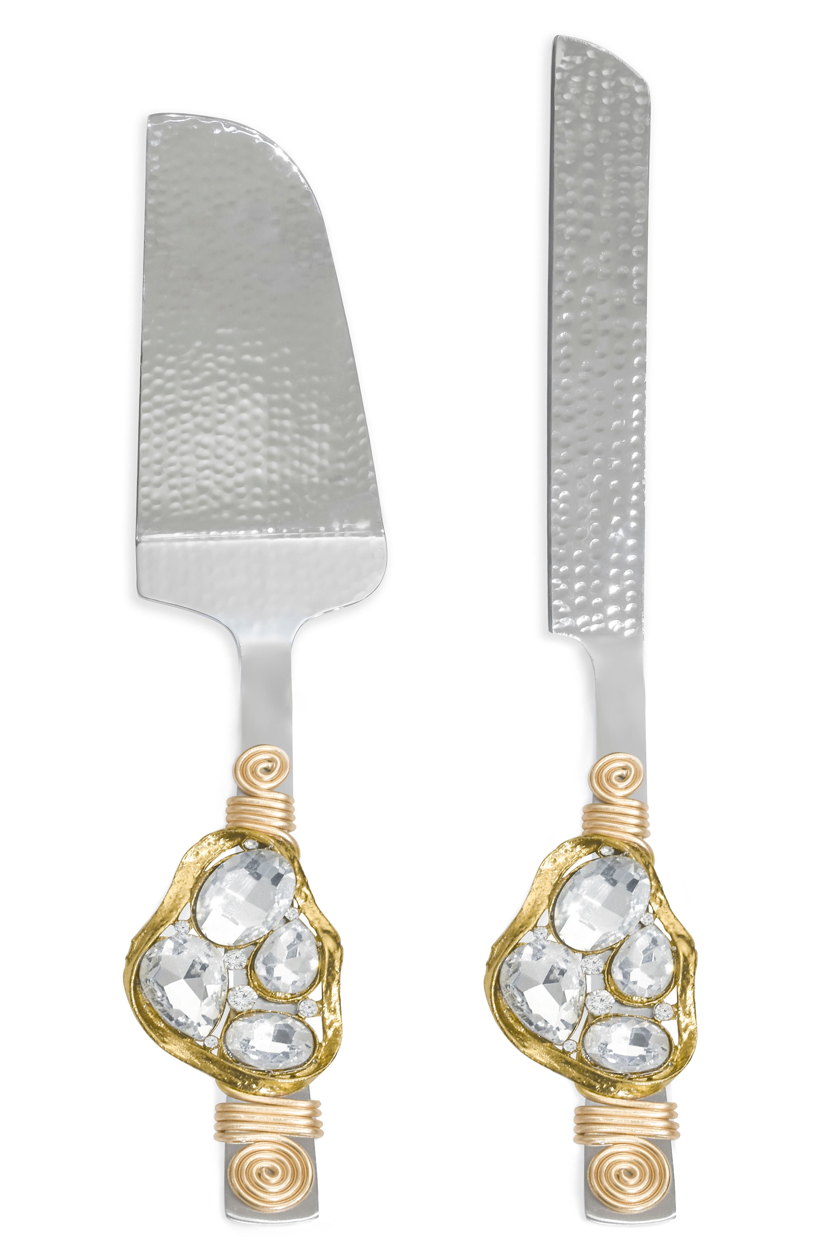 Cumulus Embellished Constellation 2-Piece Cake Serving Set | Nordstromrack
