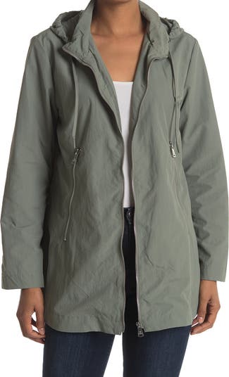 Bernardo Front Zip Hooded Crinkle Rain Jacket | Nordstromrack