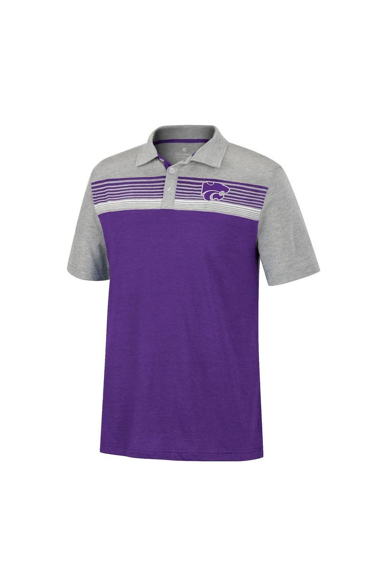 COLOSSEUM Men's Colosseum Purple/Heather Gray Kansas State Wildcats ...