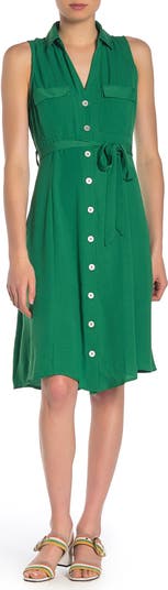 SUPERFOXX Sleeveless Midi Shirt Dress | Nordstromrack