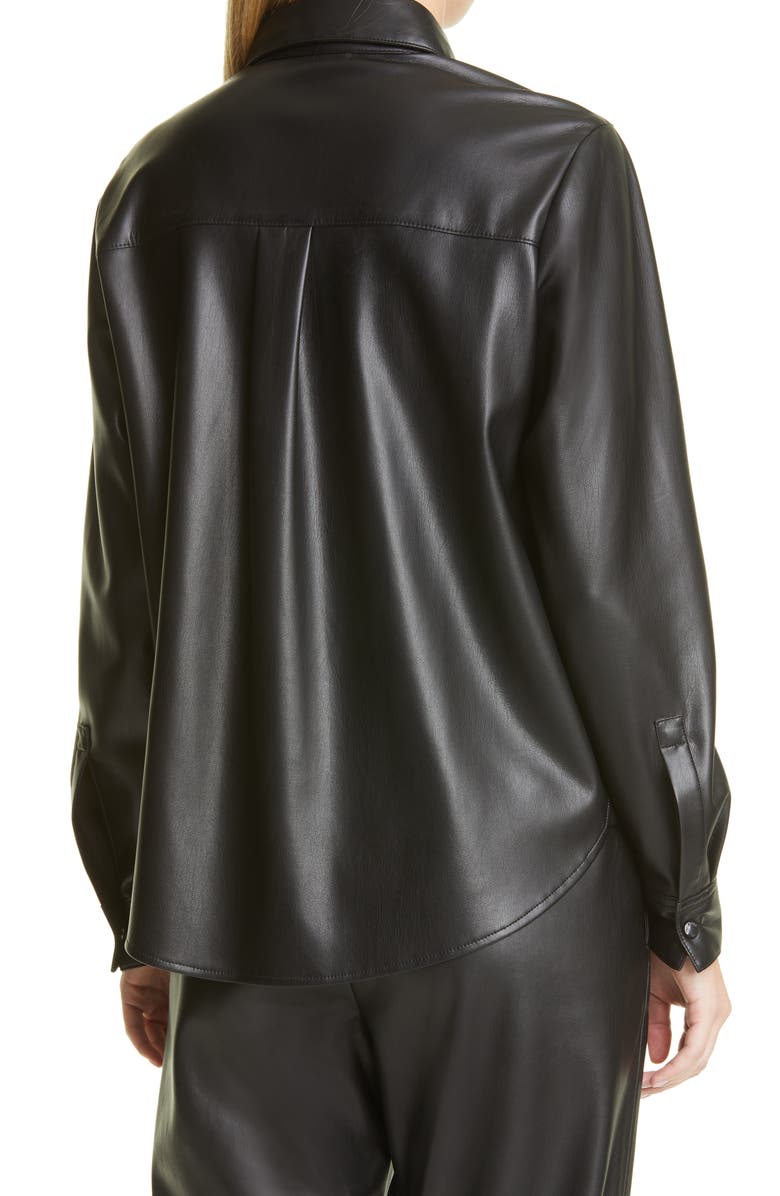 BOSS Balady Faux Leather Shirt Jacket | Nordstromrack