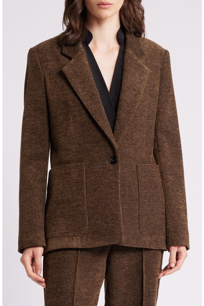 Janka Textured One-Button Blazer (Women) | Nordstromrack