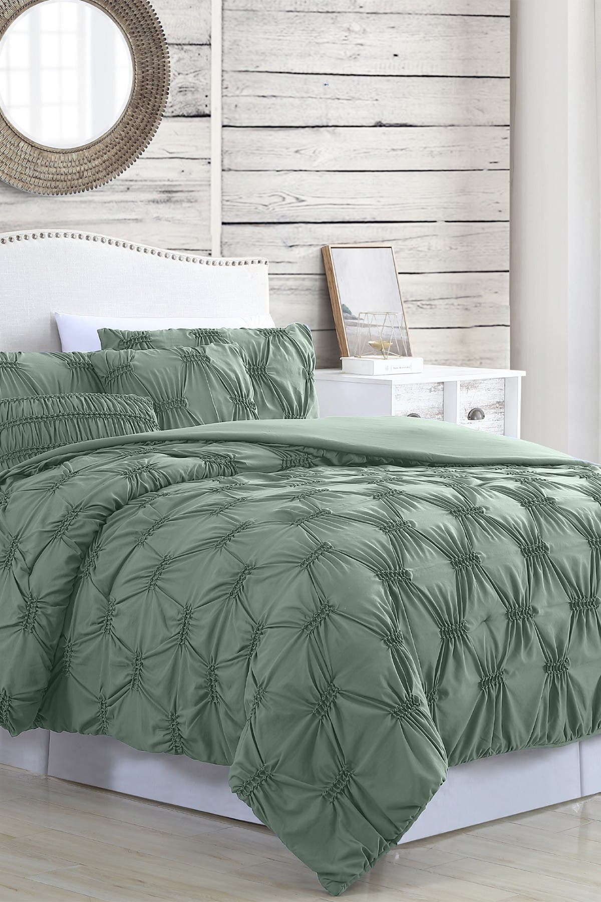 Modern Threads 5-Piece Solid Textured Comforter Set - Alanis Jade ...