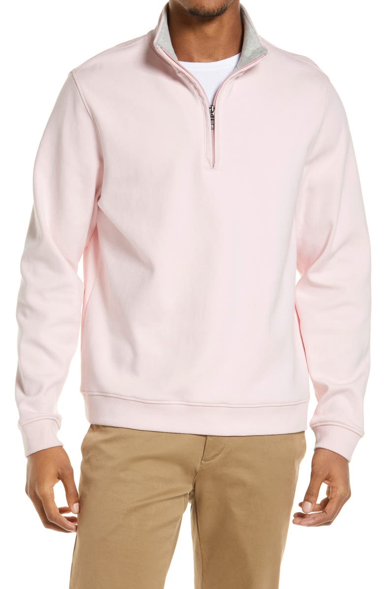 Scott Barber Men's Pima Cotton Half-Zip Pullover | Nordstrom