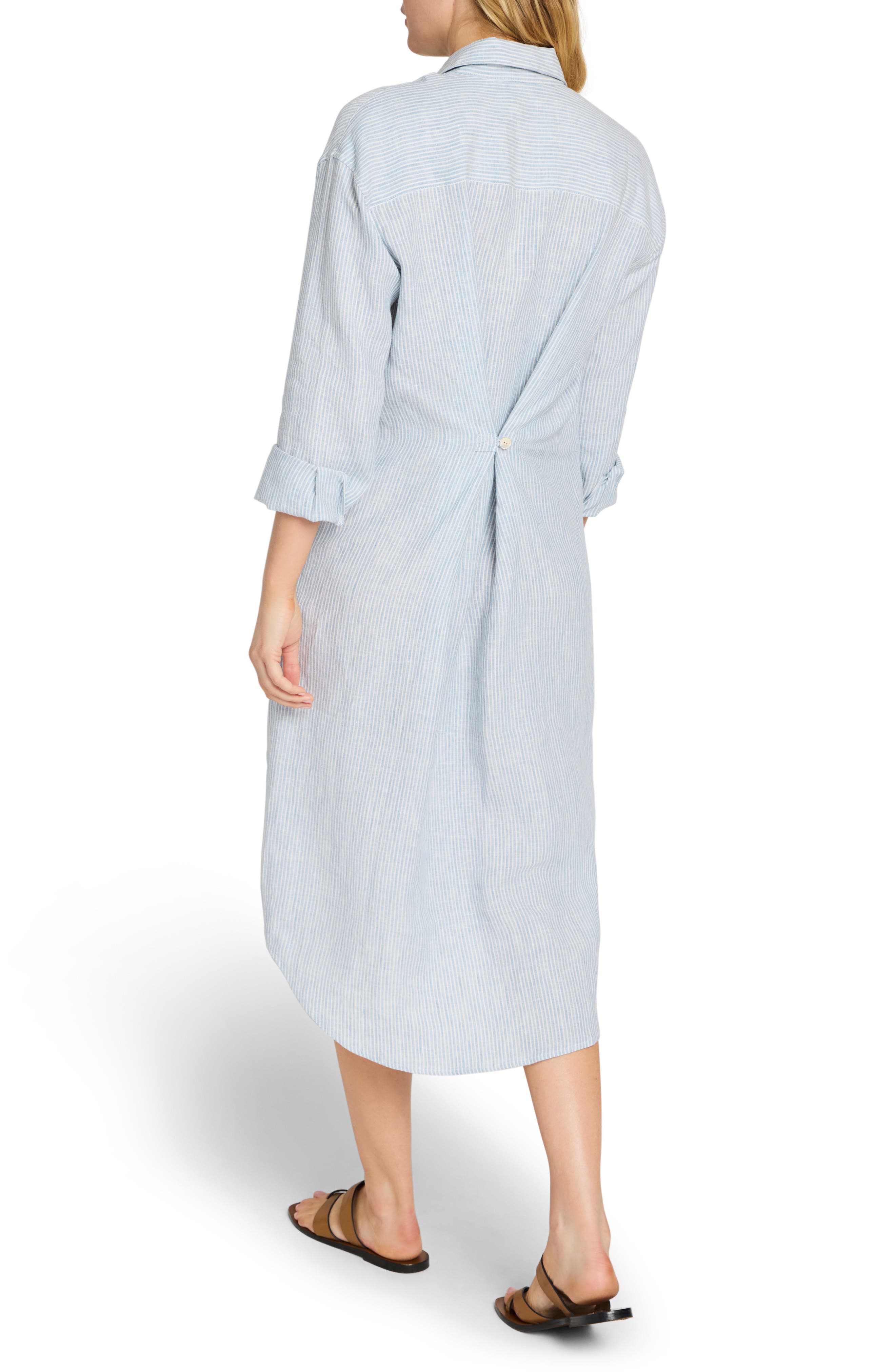 Faherty Laguna Linen Maxi Shirtdress | Nordstromrack