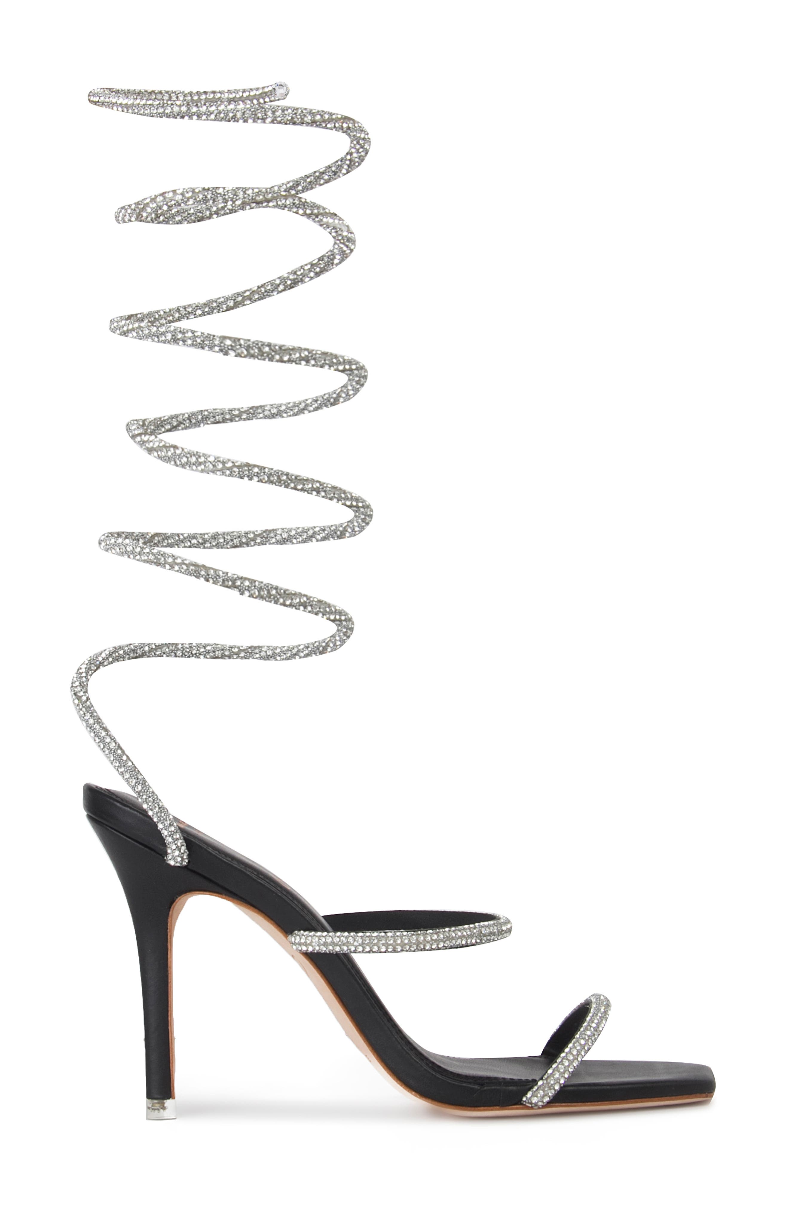 BLACK SUEDE STUDIO Court Ankle Wrap Sandal (Women) | Nordstromrack