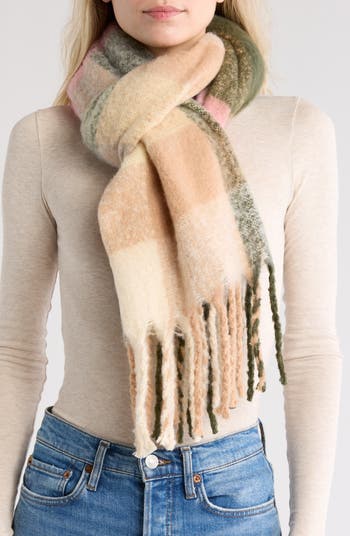 MODENA Colorblock Bouclé Scarf | Nordstromrack