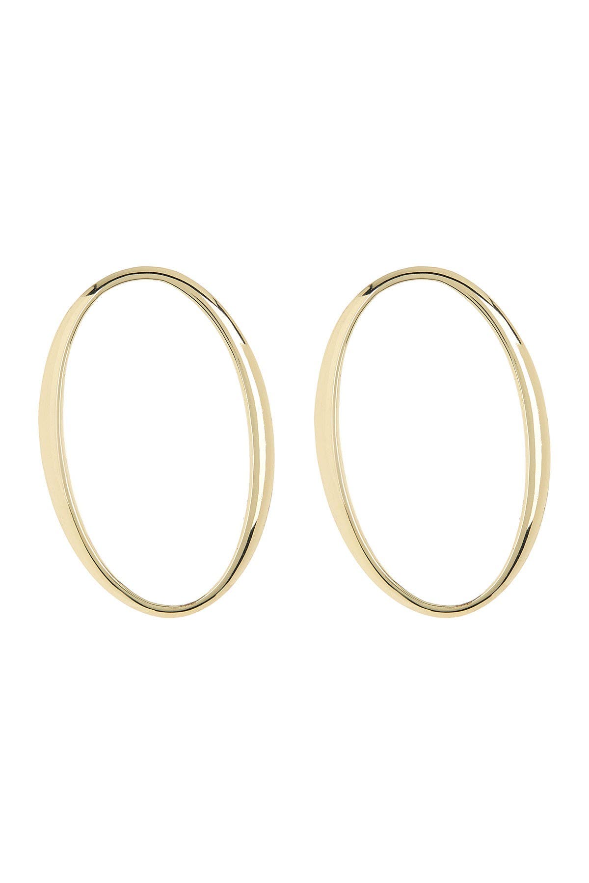 Ippolita Classico 18K Yellow Gold 76mm Polished Front Facing Hoop ...