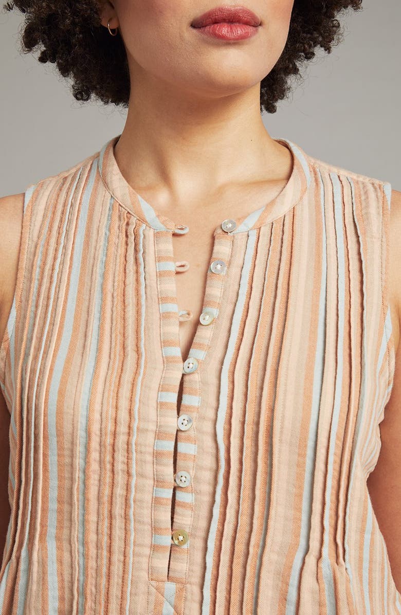 Faherty Isha Pintuck Organic Cotton Minidress | Nordstromrack