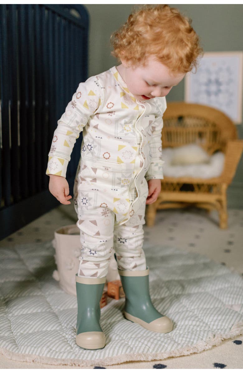 Pehr Patchwork Organic Cotton Romper | Nordstromrack