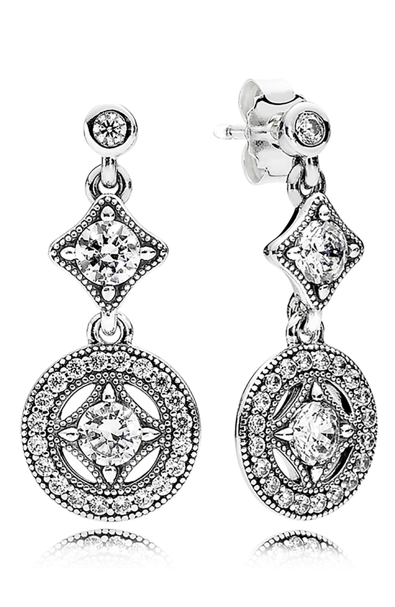 PANDORA Vintage Allure Drop Earrings | Nordstrom