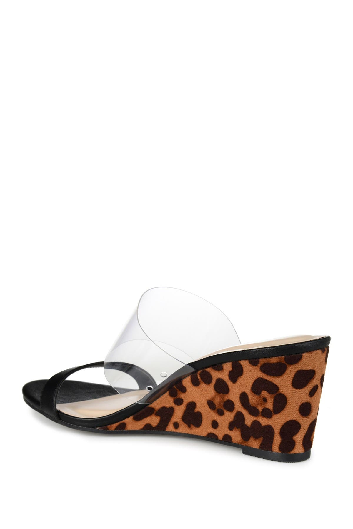 Journee Collection JOURNEE Angelina Clear Strap Wedge Sandal (Women ...