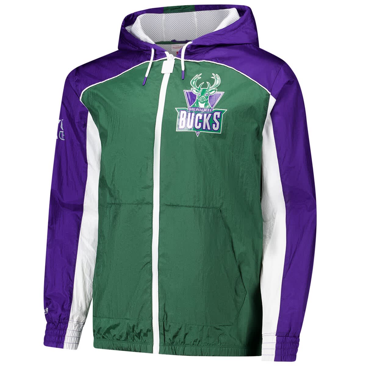 Mitchell & Ness Men's Mitchell & Ness Green/Purple Milwaukee Bucks ...